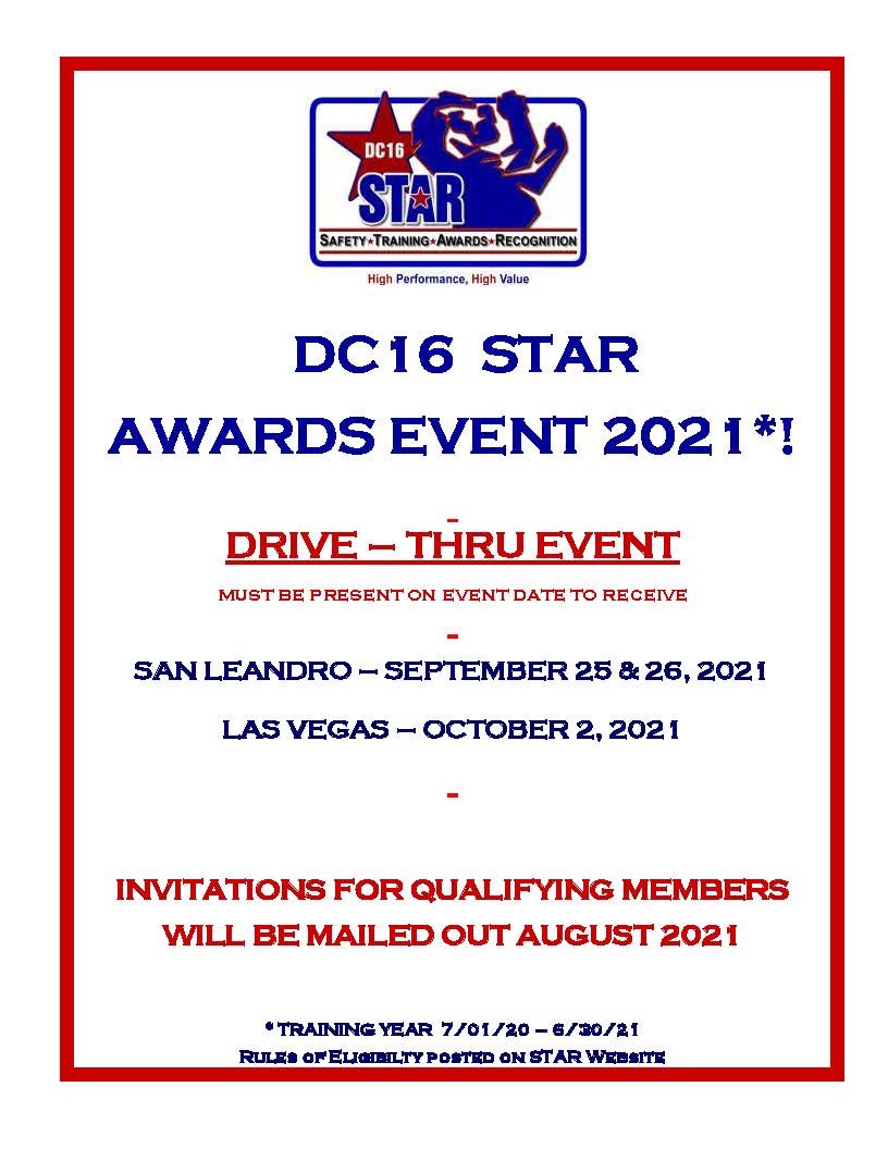 STAR Event 2021 – DC16 UNION
